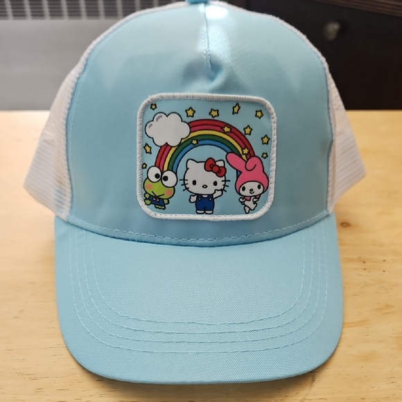 Sanrio | Accessories | Sanrio Blue And White Hello Kitty Hat | Poshmark